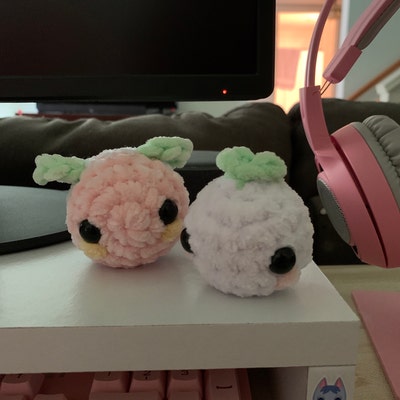 Mini Sprout Plush, Crochet Sprout, Cute Crochet Desk Friend, Cute ...