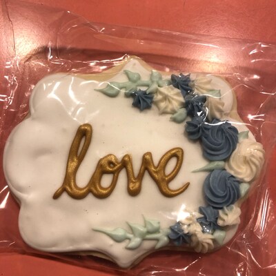 Wedding Cookies RUSTIC Wedding Cookies Bridal Shower Favors Wedding ...