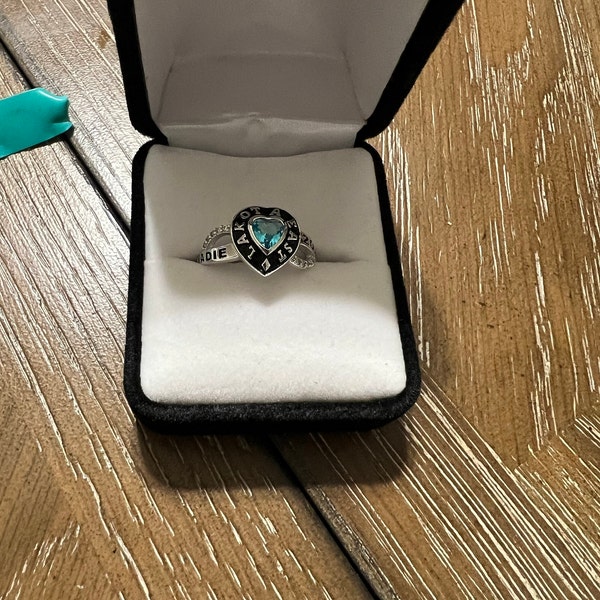 Customized Sterling Silver or 10 KT Gold Ladies Class Ring – Heartstone ...