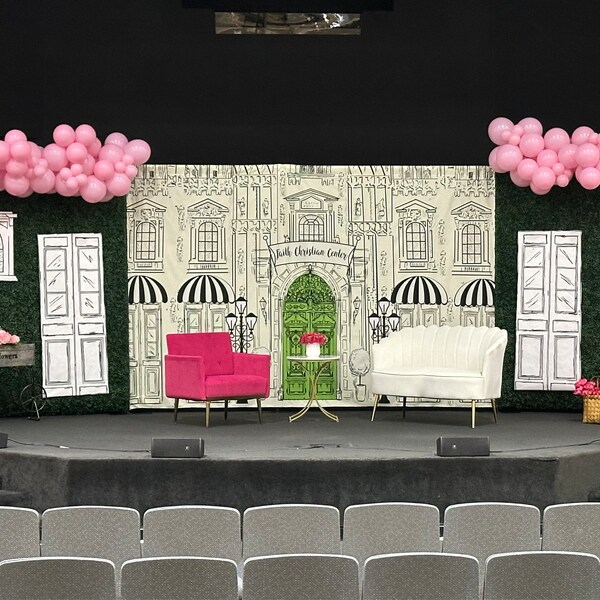 Custom Digital French Bakery Backdrop Design - Etsy