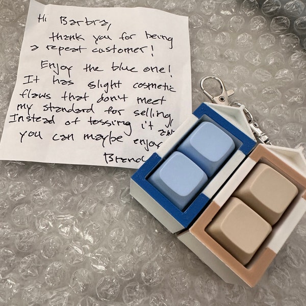 Milk Carton Fidget Toy Keychain: Clicky Clacky Mechanical Keyboard - Etsy