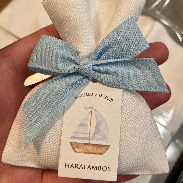 Custom Favor Bag, Personalized Thank You Gift, Custom Name and Date ...