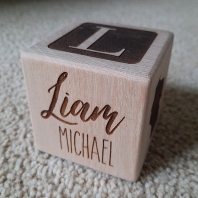 Baby Wooden Blocks Pregnancy Announcement Baby Photo Props Custom Wood ...
