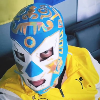 Usa MIDDLE FINGER Wrestling the Bird Mask Luchador Costume Wrestler ...