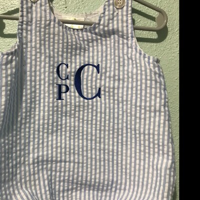 Boys Stacked 3 Letter Monogram Embroidery Machine Font in Multiple ...