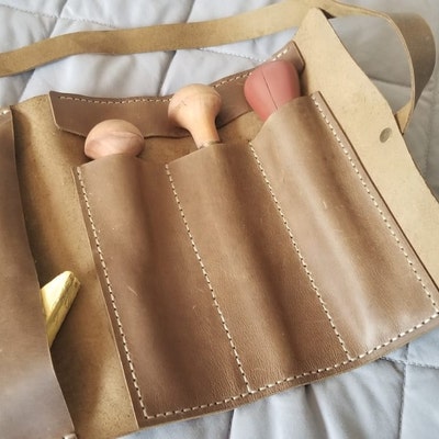 Leather Roll, Artist Roll, Leather Pencil Roll, Leather Pencil Case ...