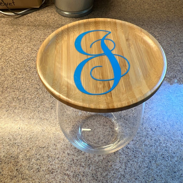 Appetizer Wine Glass Topper-set of 4 Customized - Etsy