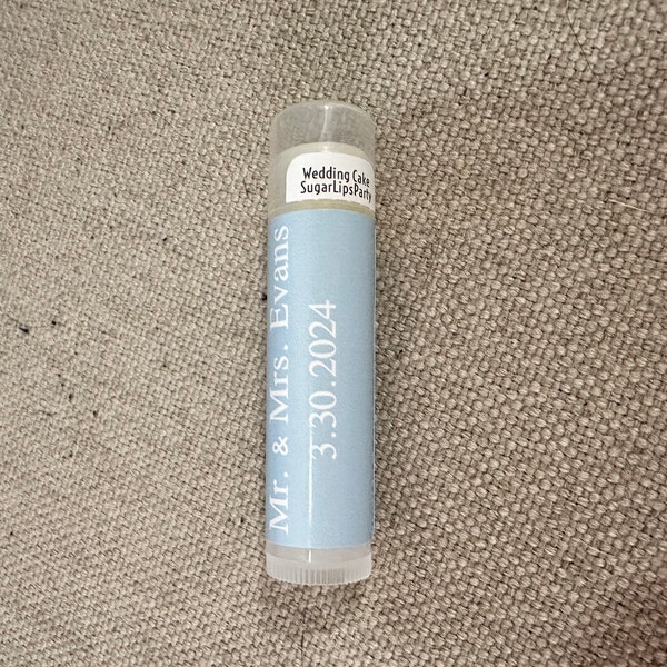 SOMETHING BLUE for the Bride | Personalized Chapstick for Bride | Blue ...