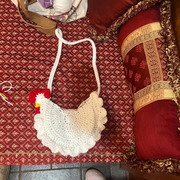 Crochet Chicken Bag Pattern Only U.S Terms - Etsy