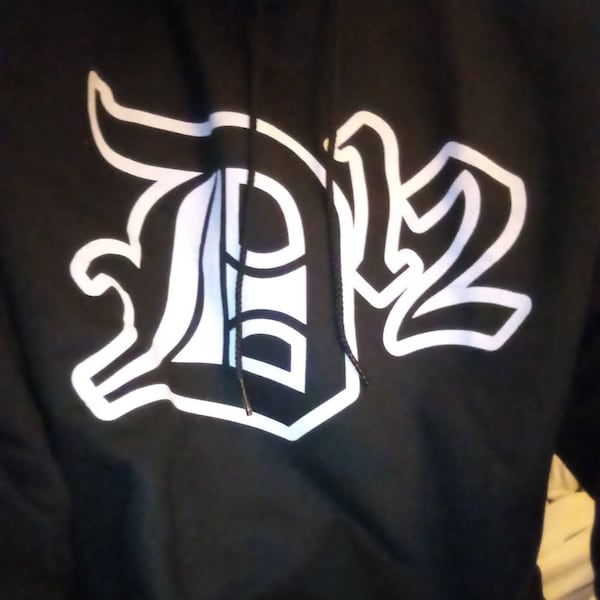 D12 Custom-made 3D Chenille Logo Hoodie - Etsy