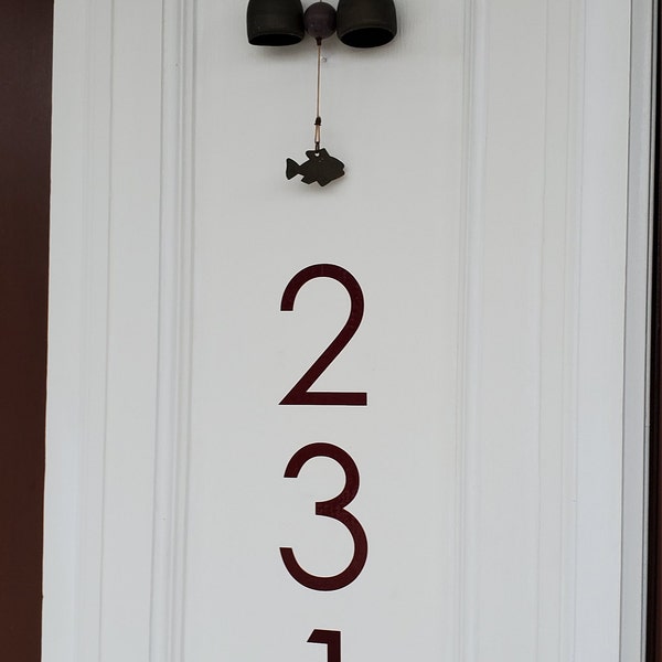 Vertical House Number Decal, Vertical Mailbox Numbers, Vertical Mailbox ...