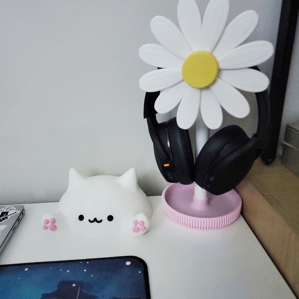 Daisy Headphone Stand Perfect for A Cozy Desk Setup - Etsy Daisy Headphone Stand Perfect for A Cozy Desk Setup - Etsy