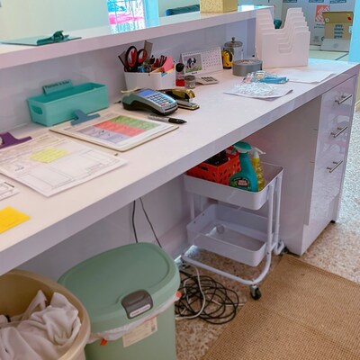 Aquamarine Reception Desk - Etsy
