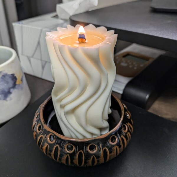 Wave Candles Silicone Mold,scented Candles Making Mold,epoxy Resin Wave ...