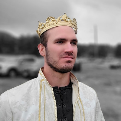 LORDE: Gold Men's Crown Made of Brass - Etsy