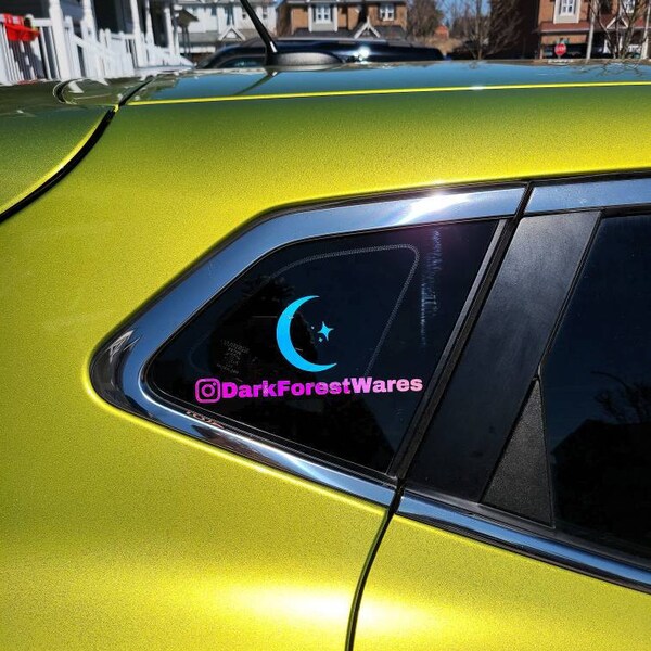 Instagram Username Sticker, Personalized Vinyl Sticker, Social Media ...