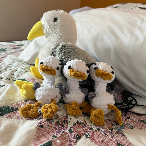 Floppy Gull Plush// Crochet Seagull// Crochet Car Hanger// Crochet ...