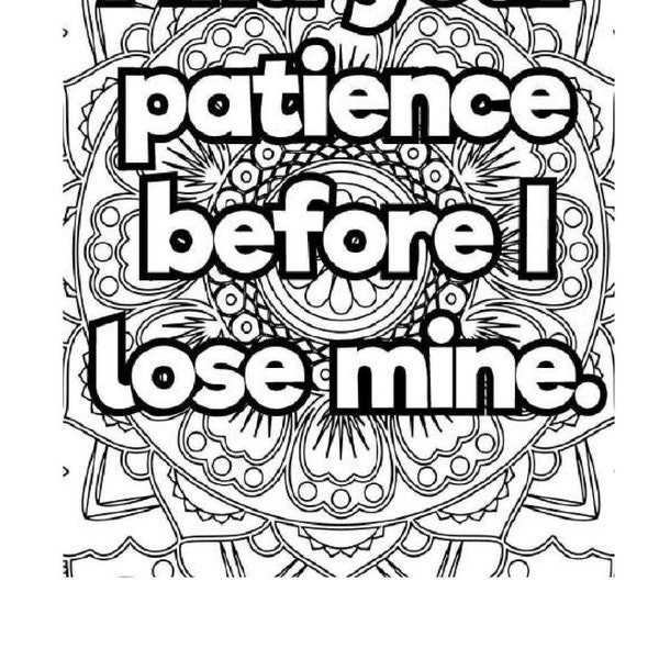 Profanity Coloring Book: Adult Coloring Book - Etsy