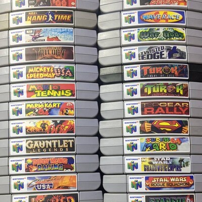 Nintendo N64 End Labels includes Full Library - Etsy