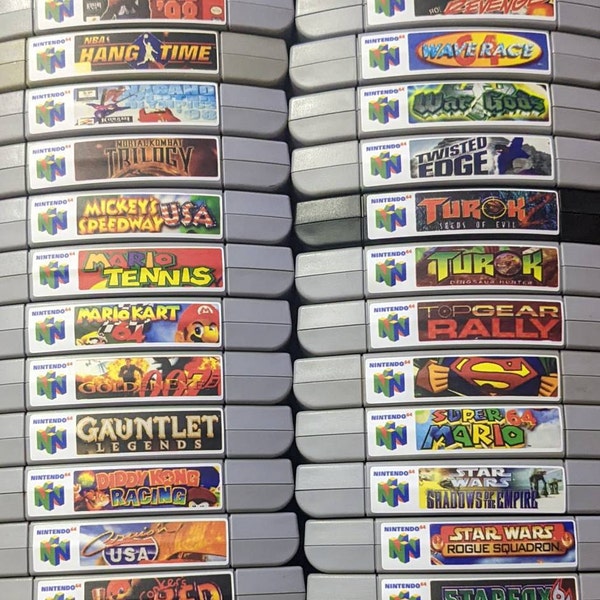Nintendo N64 End Labels -includes Full Library - Etsy