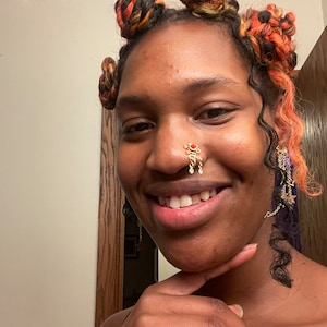 Nose Bridge Cuff Nose Cuff Adjustable Faux Fake Nose Ring - Etsy