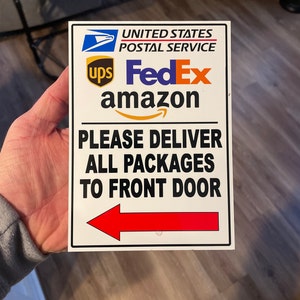 Amazon Deliveries Drop Packages Here Metal Sign 5 SIZES MS063 | Etsy