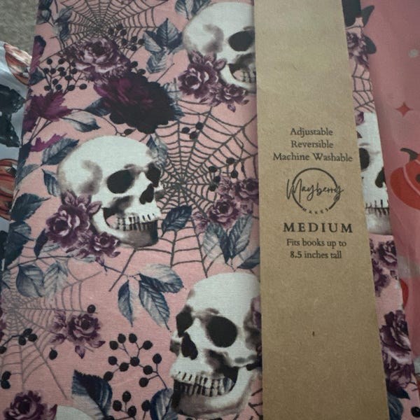 Reversible Book Cover Adjustable Bible Pouch Reusable Fabric Dust ...