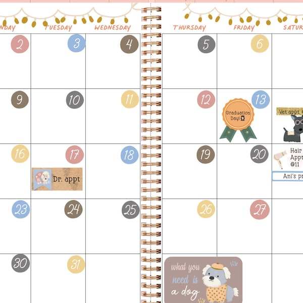 Homeschool Digital Planner in Pastels, Learning at Home Digital Planner ...