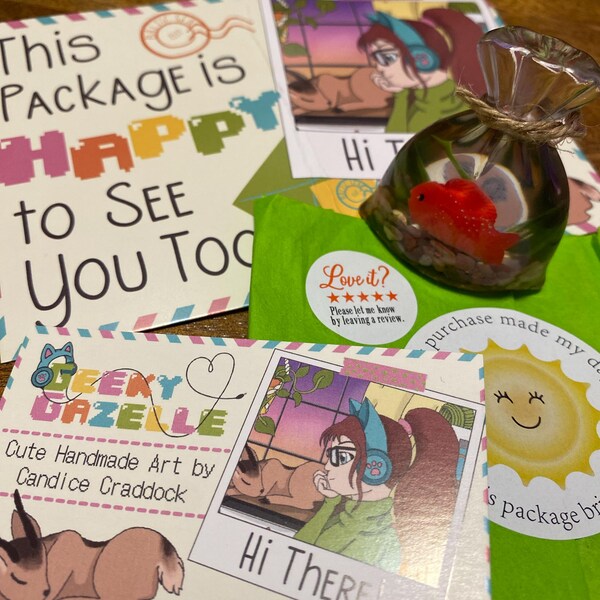 Tiny Handmade Resin Bagged Axolotl Figurine Kawaii Paperweight Cute ...