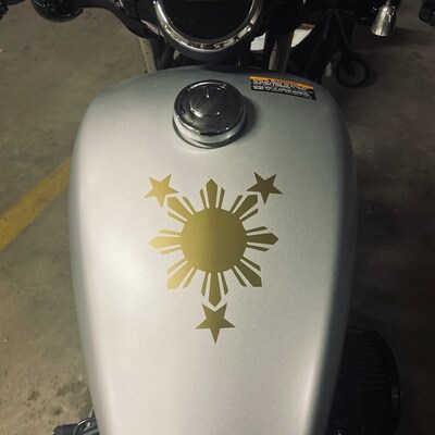 Philippines Flag Decal, Sun Sticker, Filipino Pinoy Pride, Car Window ...