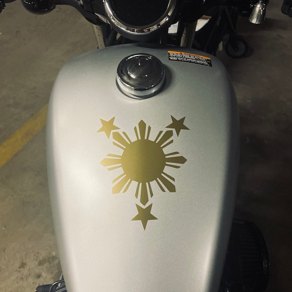 Philippines Flag Decal, Sun Sticker, Filipino Pinoy Pride, Car Window ...