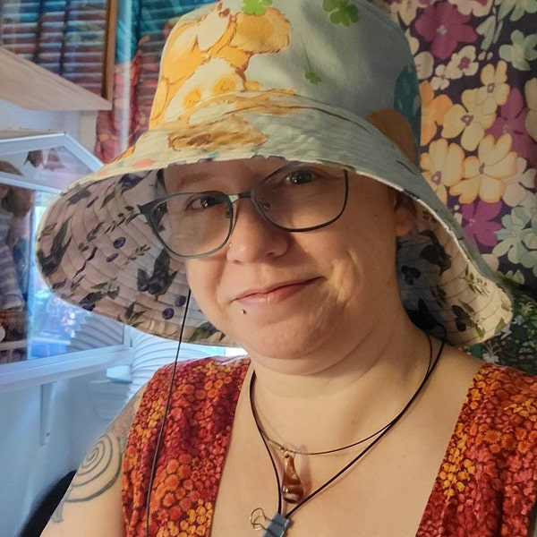 Bucket Hat & Sun Hat Sewing Pattern, Reversible Unisex Hats for Adults ...