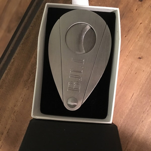 Engraved Cigar Cutter, Custom Stainless Steel Cigar Clip Tobacco ...