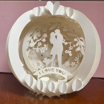 3D Birthday Popup Sphere Papercraft Template, Papercut SVG, Png Pdf ...