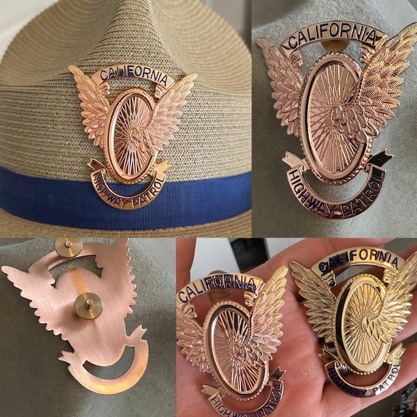 California Highway Patrol Cap Piece CHP - Etsy