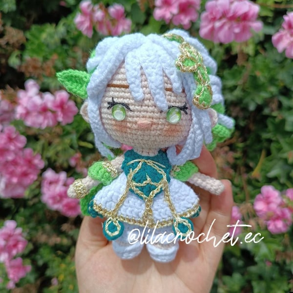 Crochet PDF Pattern: "nahida" Chibi Amigurumi - Etsy