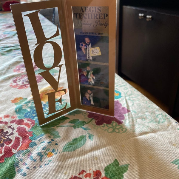 Photo Booth Frame, 2x6, LOVE Photo Booth Frame With Photo Booth Insert ...