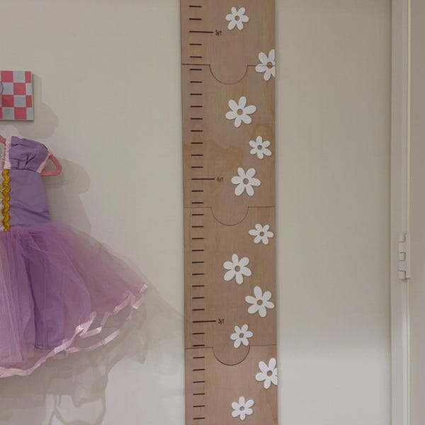 Personalised Growth Chart - DAISY | Girls Room Decor | Daisy Theme ...