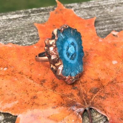 Antique Copper Adjustable Ring Blank Base 10mm LG - Etsy