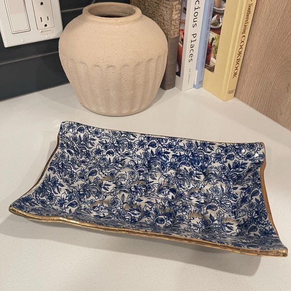 Handmade Ceramic Serving Platter, Crab Serving Dish, Wedding Gift ...