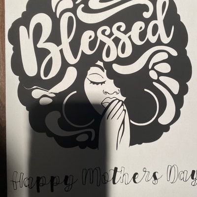 Blessed Svg, Praying Woman Svg, Natural Hair Svg, Faith Svg, Black ...