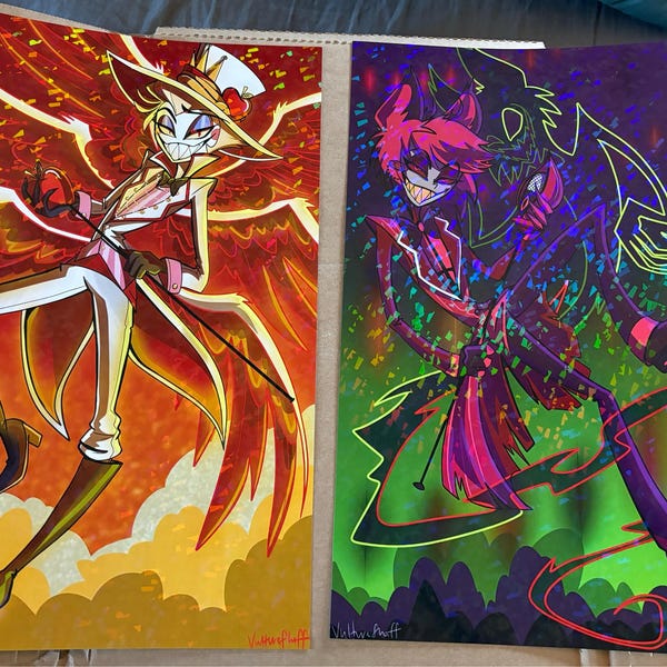 Lucifer Morningstar Hazbin Hotel Art Print - Etsy