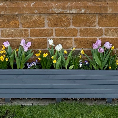 110cm Large Rectangular Wooden Planters - Etsy UK