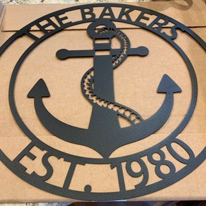 Anchor Sign Nautical Decor Beach Decor Nautical Sign - Etsy