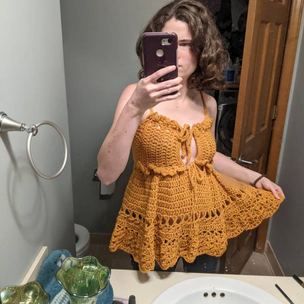 Alexa Top - Crochet PATTERN - Etsy