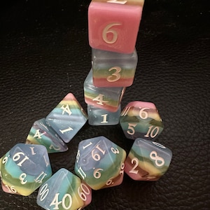 Shadowy Forest Dnd Dice Set, Polyhedral Dice, D&D Dice, Dungeons and ...