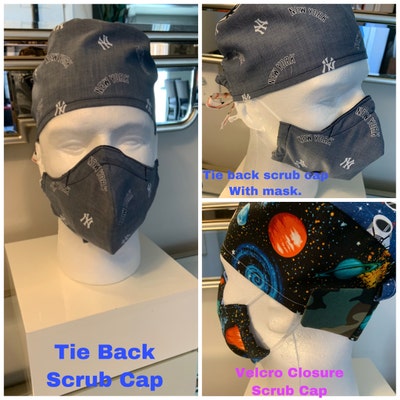 EASY Unisex Tie Back Scrub Cap Sewing Tutorial Sew Pattern Easy DIY ...