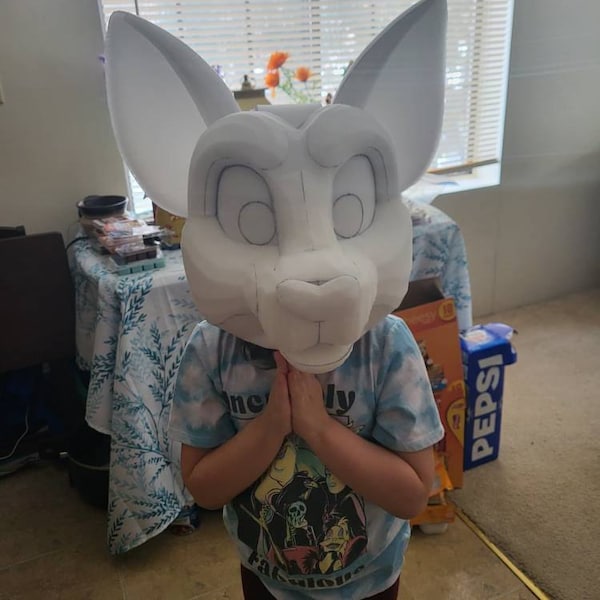 Feline / Red Panda Fursuit Head Base - Etsy