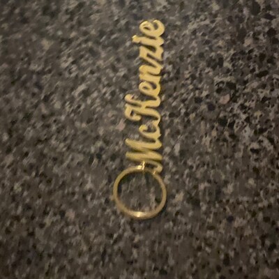 20 Font Styles Customized Keyring Stainless Steel Name Personalized ...