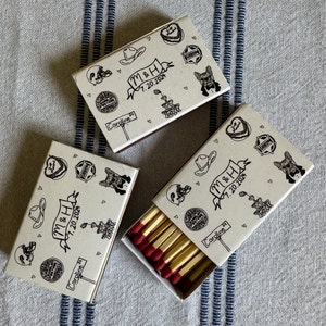 Set of Custom Matchboxes Logo Personalized Matches Wedding Matches ...